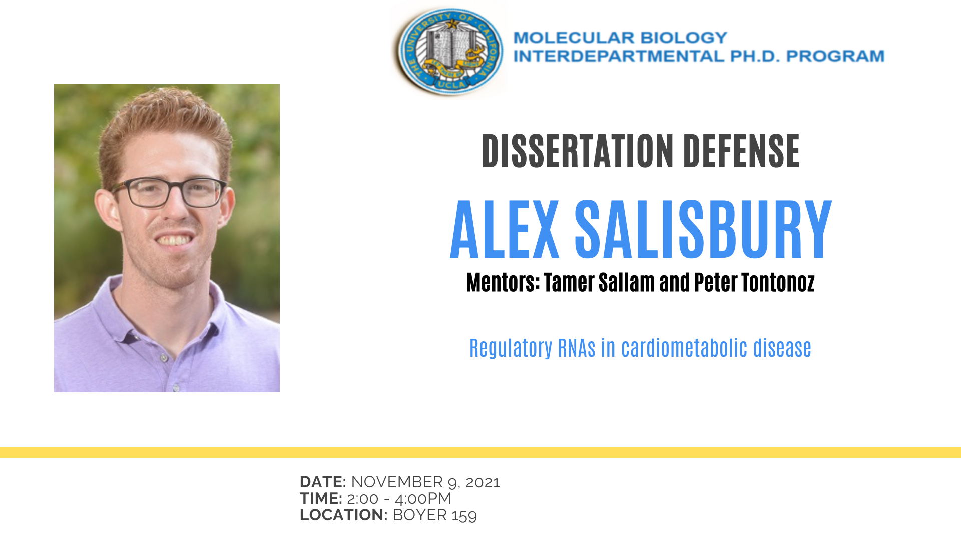 MBIDP Student Defense | Alex Salisbury (Sallam/Tontonoz) – Molecular ...